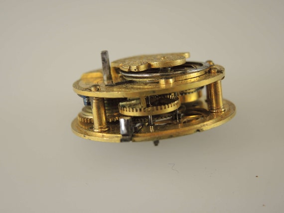 English verge fusee movement Stevens, Cirencester c17… - Gem