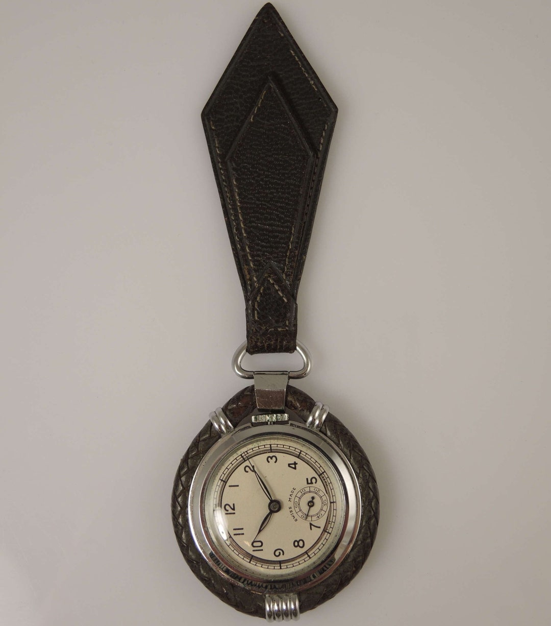 Unusual Leather and Steel Fob Pocket Watch C1920 - Etsy