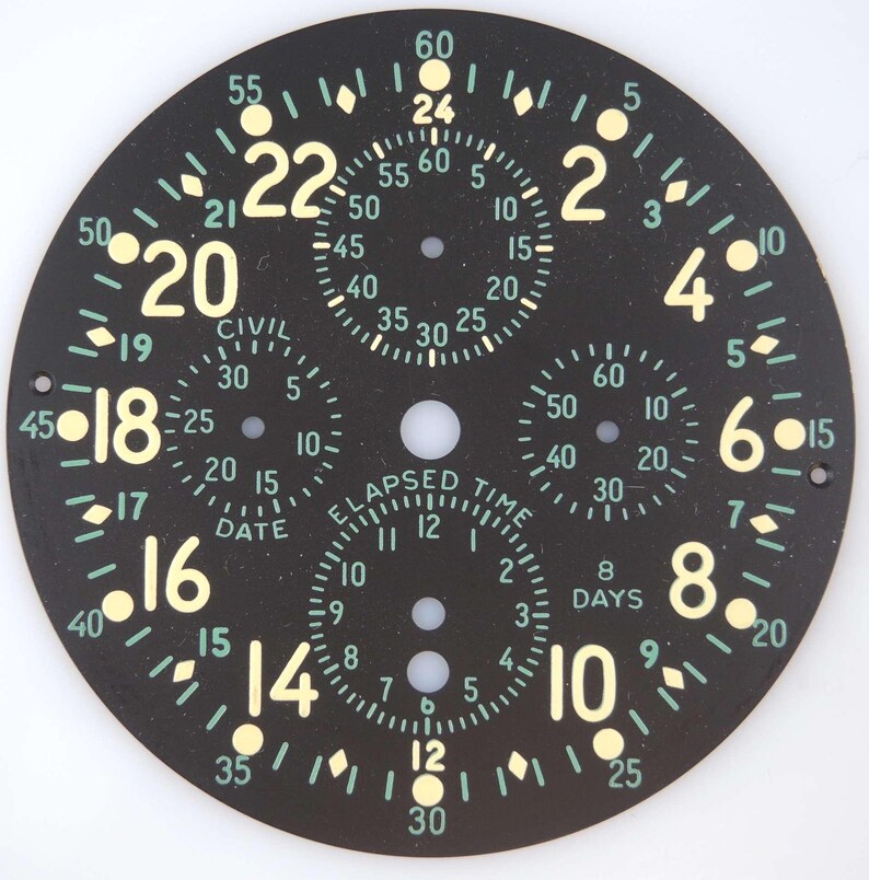 New Old Stock Elapsed Time Aircraft Dial C1945 - Etsy