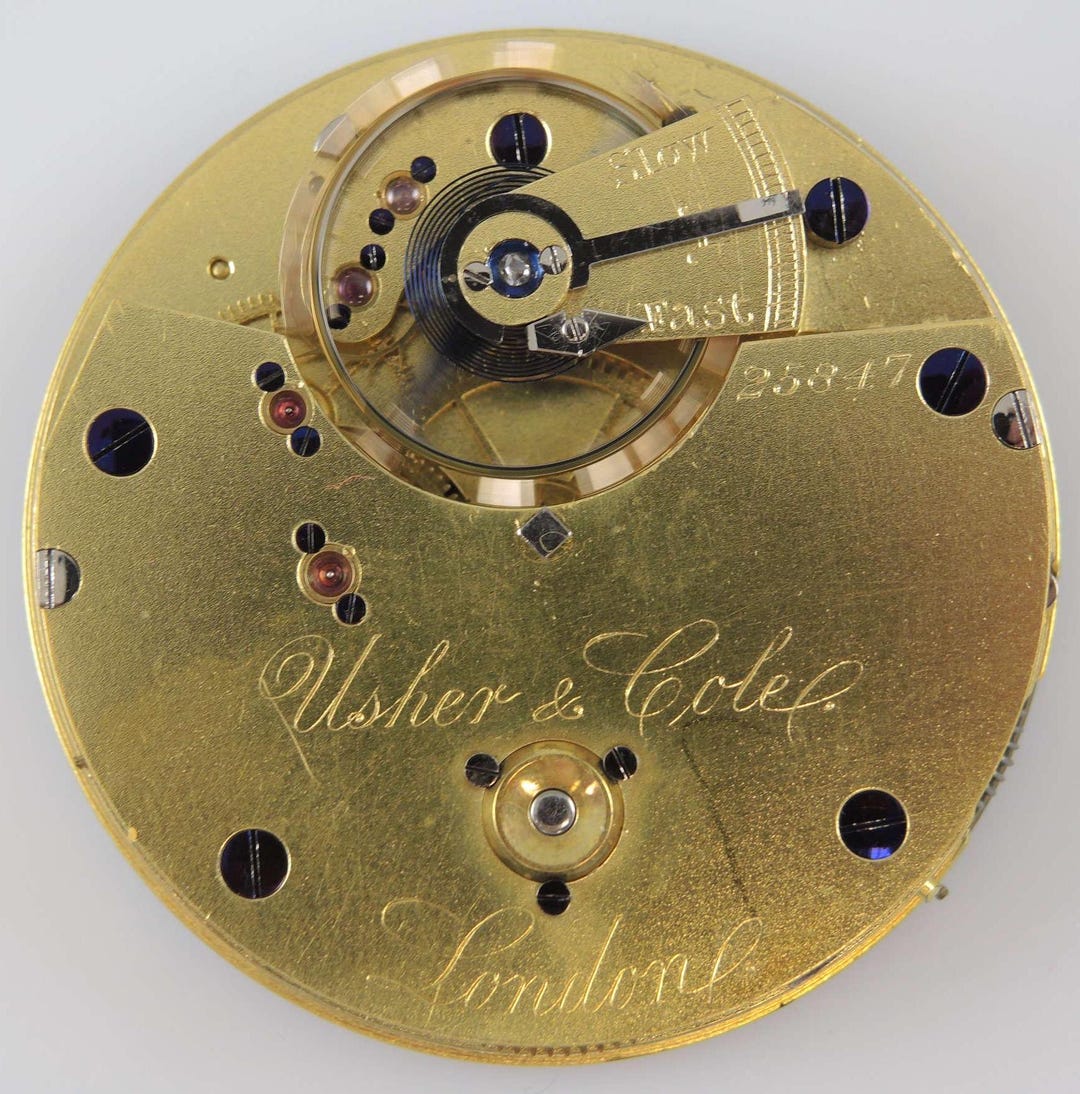 Usher and Cole Pocket Watch Movement C1890 - Etsy