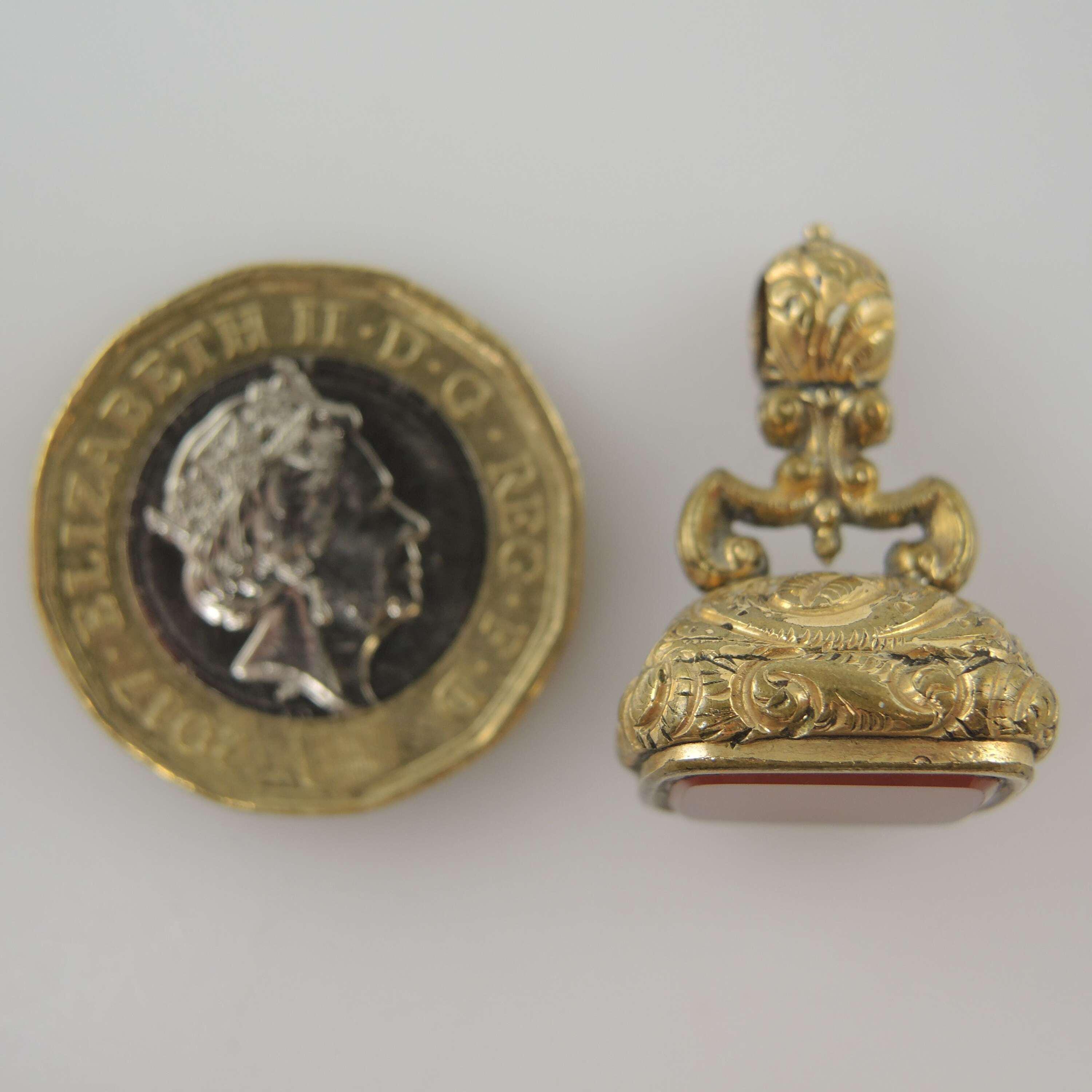 Fancy Gilt Victorian Stone Set Seal C1850 - Etsy