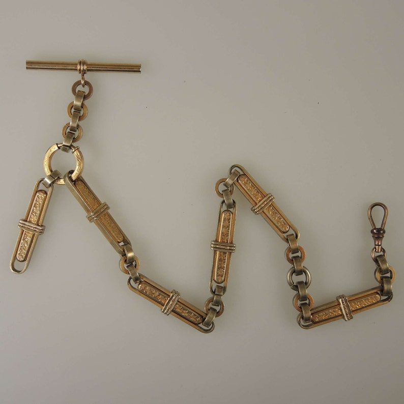 Massive Gold Plated Victorian Pocket Watch Chain C1890 - Etsy