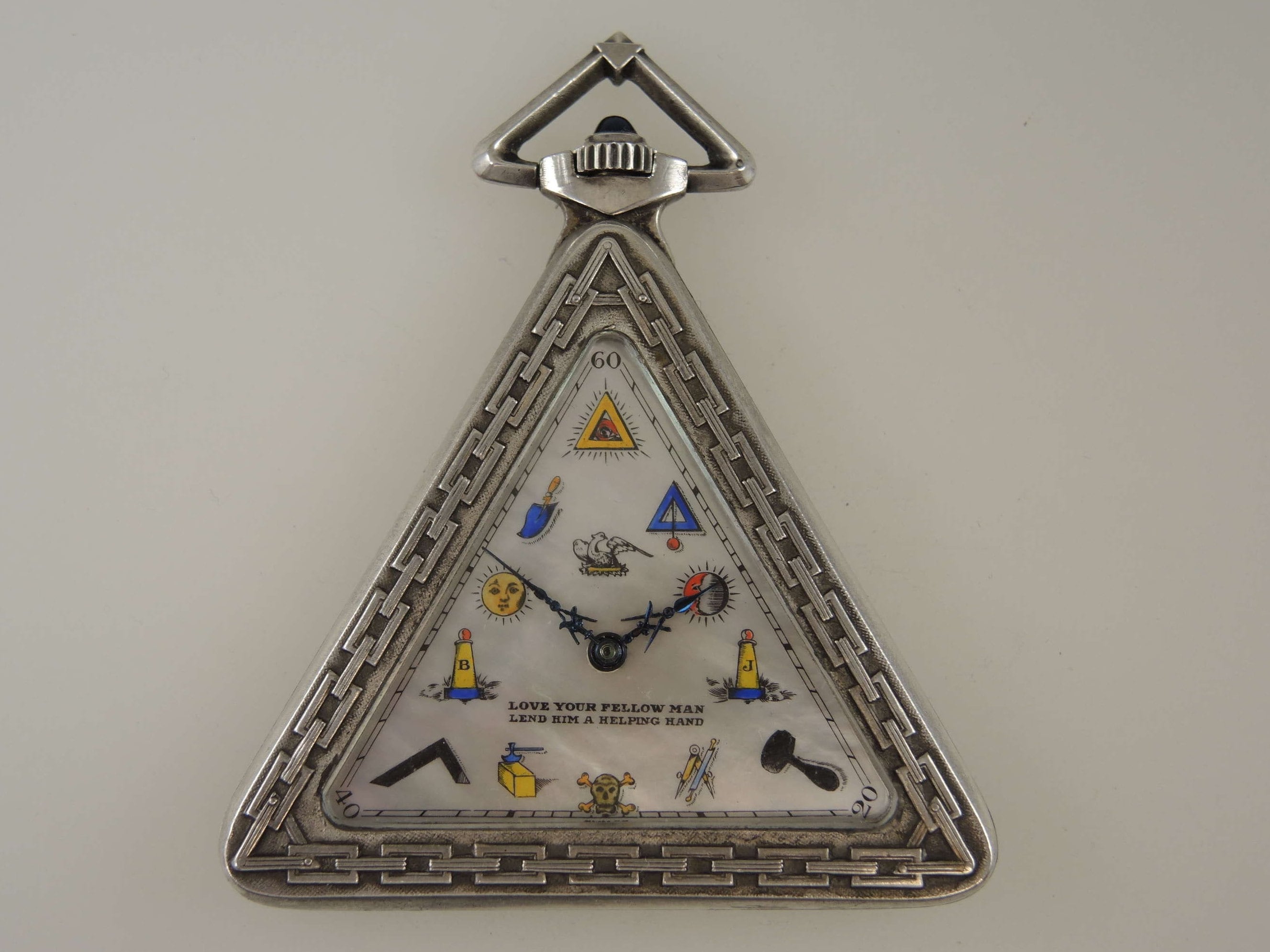 Original Silver Triangular MASONIC Pocket Watch With ORIG Box C1929 - Etsy