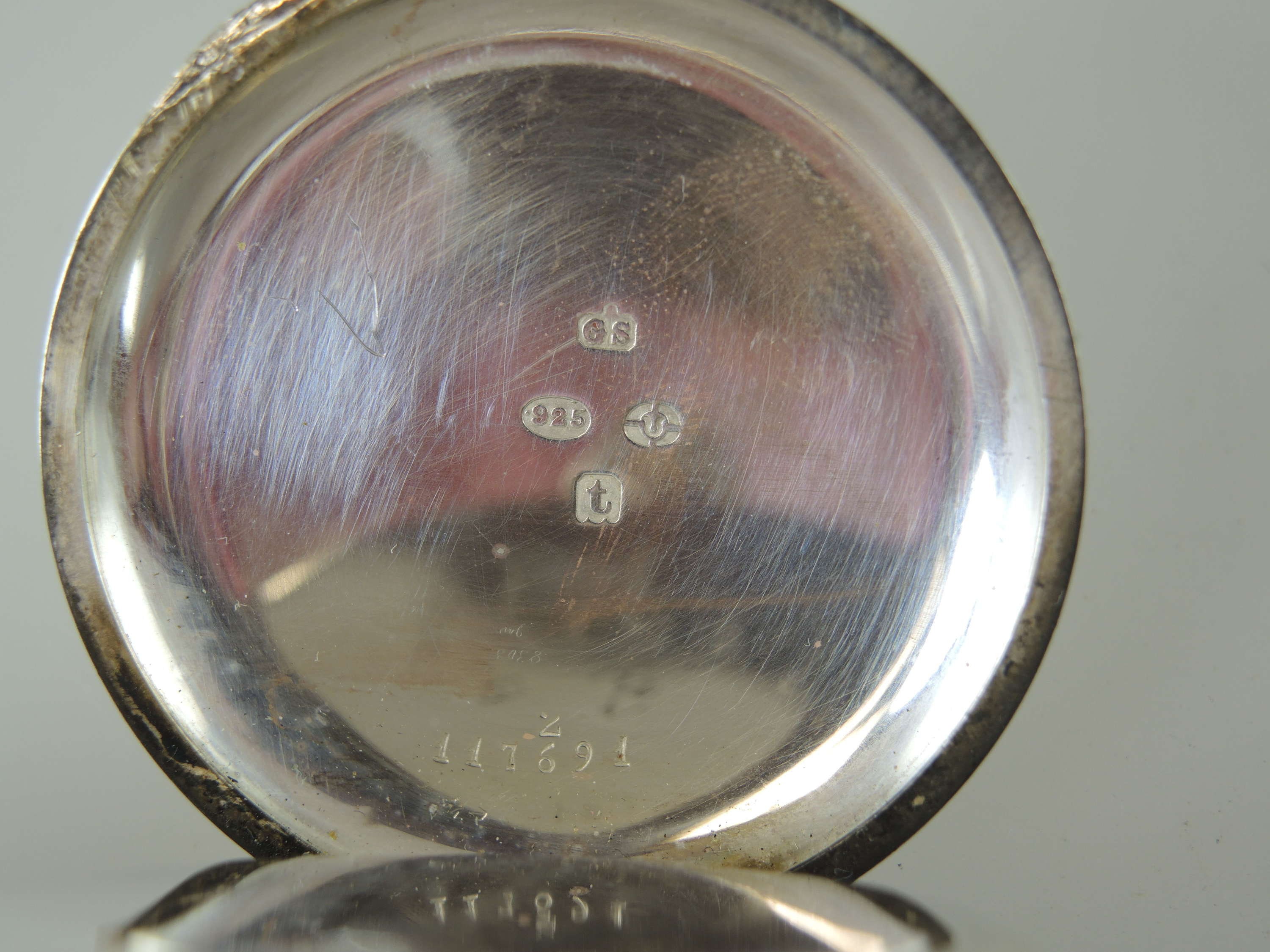 Swiss Silver Split Seconds Chronograph Pocket Watch. Rattrapante C1910 ...