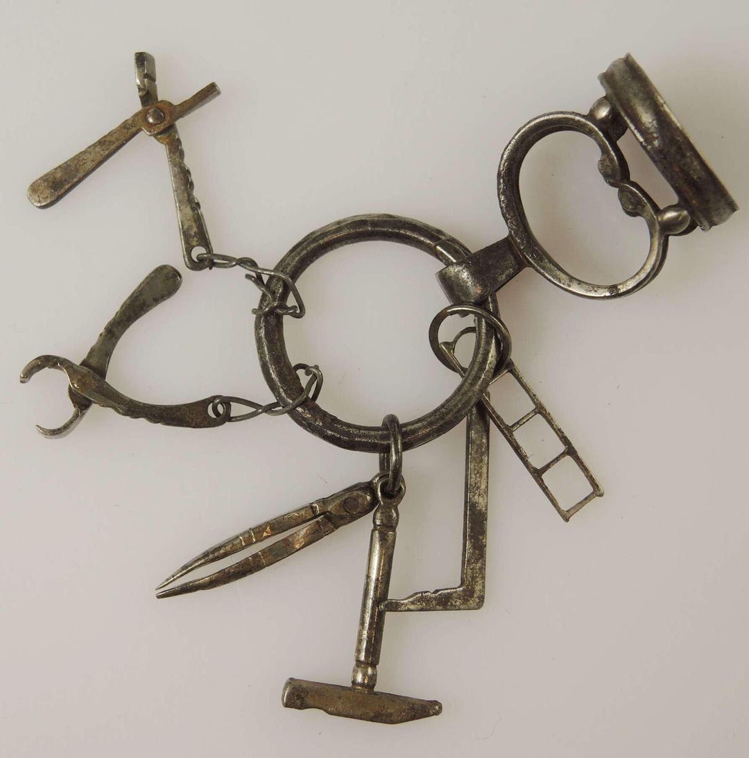 Unusual Georgian Cut Steel Seal Fob With Miniature Tools C1750 - Etsy