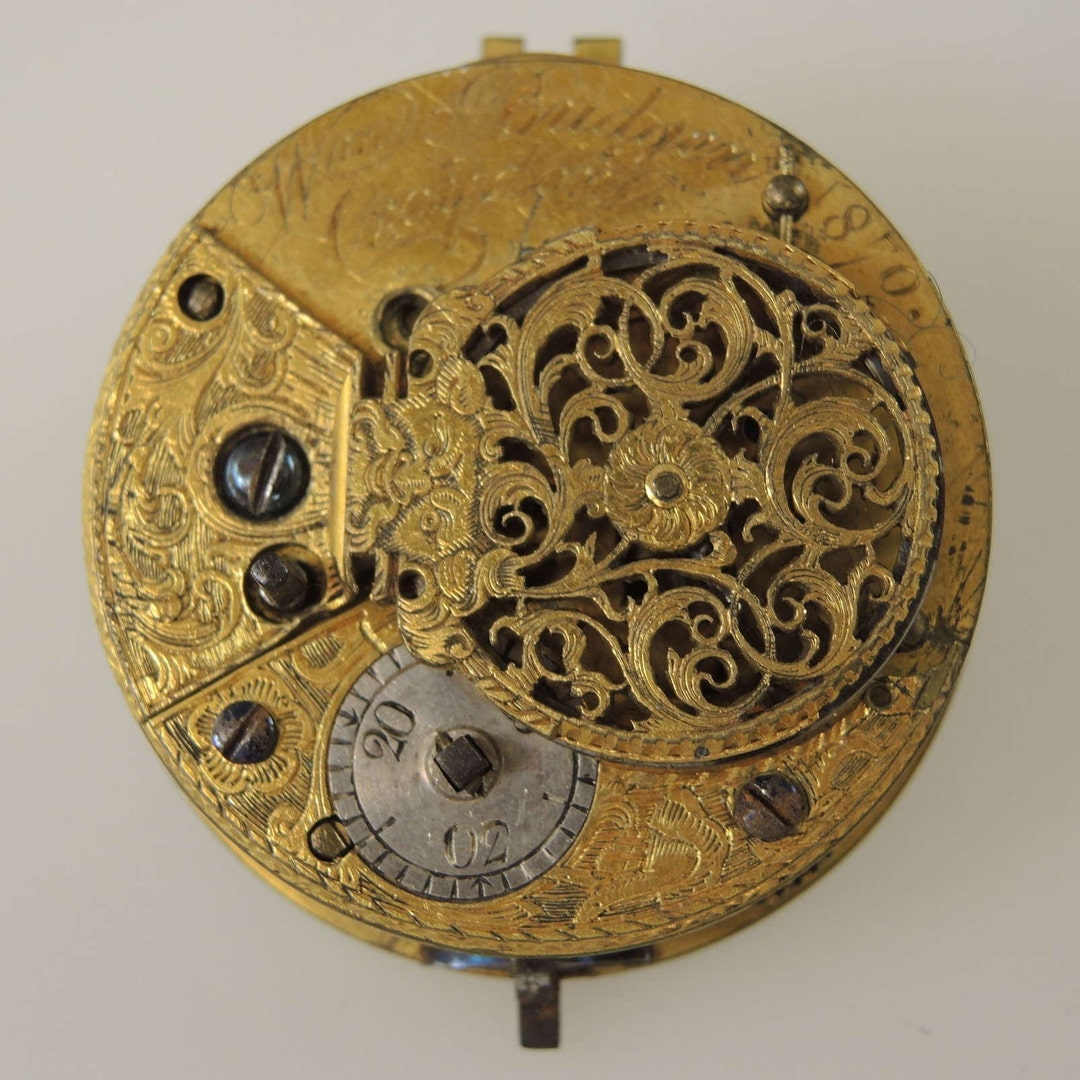 Georgian Verge Fusee Pocket Watch Movement by Budgeon Croydon - Etsy