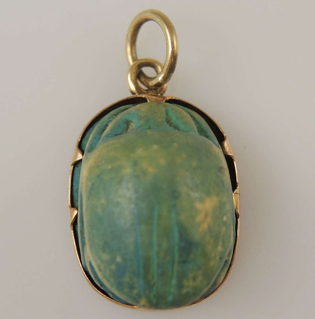 Antique Carved Egyptian Scarab Fob C1890 - Etsy
