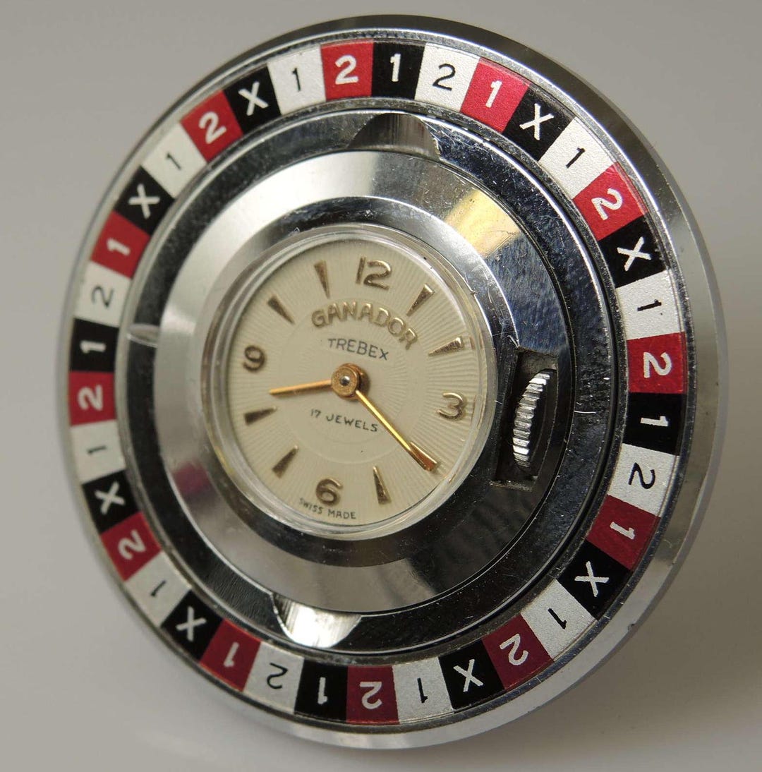Rare Roulette Pocket Watch. Ganador C1960 - Etsy