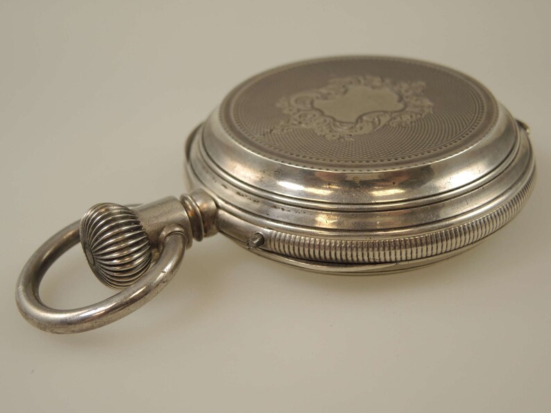 Massive 74mm Wide Silver Pocket Watch 74mm Wide C1890 - Etsy UK