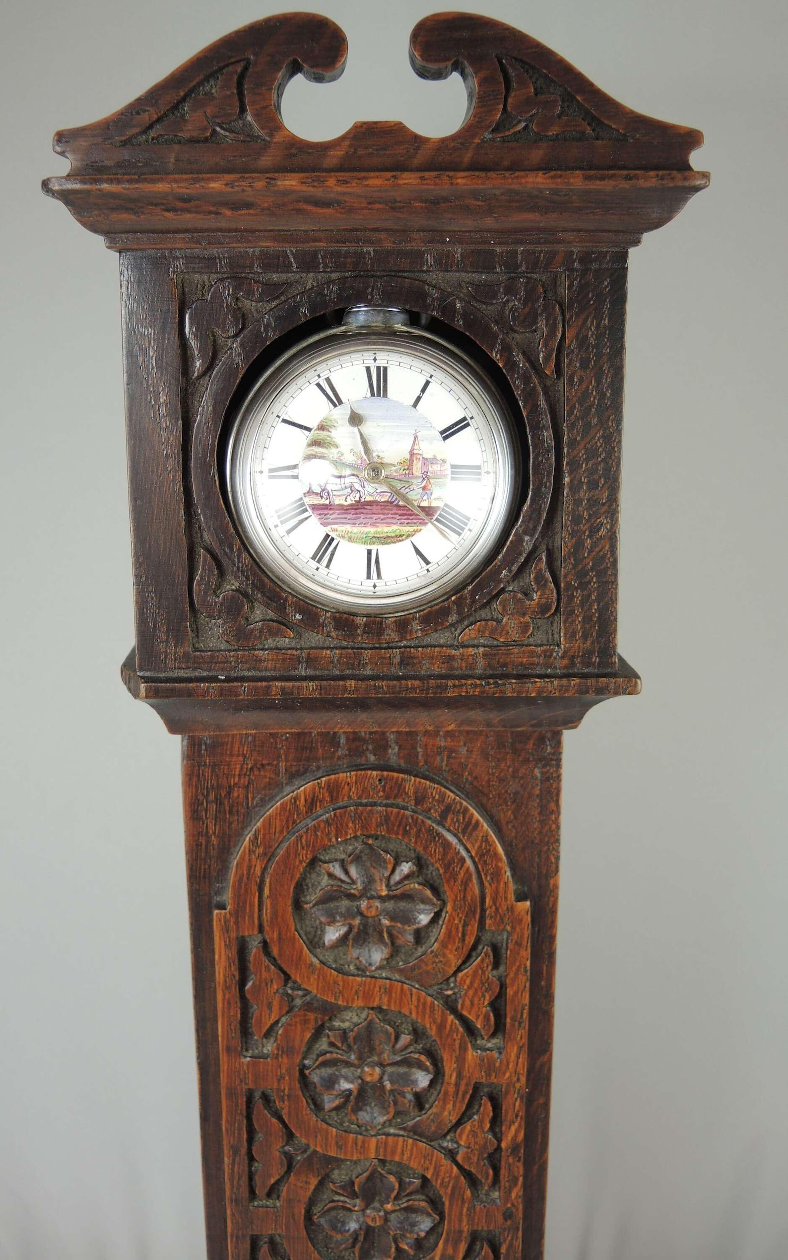 Large Victorian Treen GRANDFATHER Clock Pocket Watch Stand C1890 - Etsy
