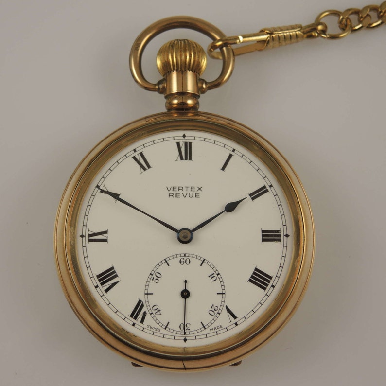 Vintage Pocket Watch by VERTEX W/ British Railways Inscription C1947 - Etsy