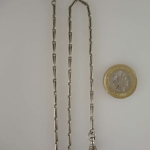 Elegant White Metal Pocket Watch Chain C1910 - Etsy