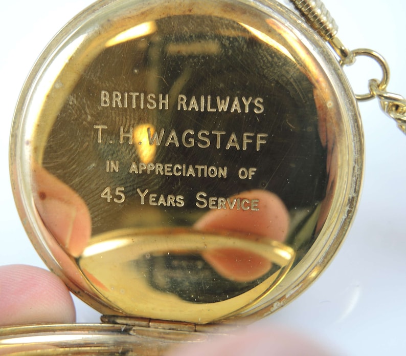 Vintage Pocket Watch by VERTEX W/ British Railways Inscription C1947 - Etsy