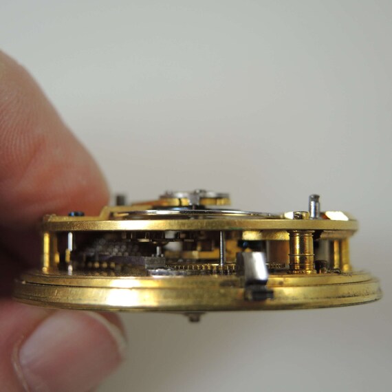English fusee Duplex pocket watch movement by Moss c1… - Gem
