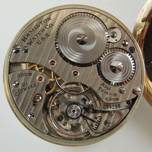 16 Size 21 Jewel Hamilton 992B Railroad Pocket Watch C1943 - Etsy