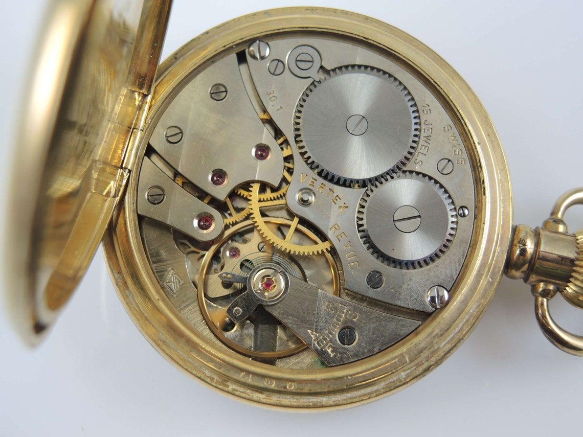 Vintage Pocket Watch by VERTEX W/ British Railways Inscription C1947 - Etsy
