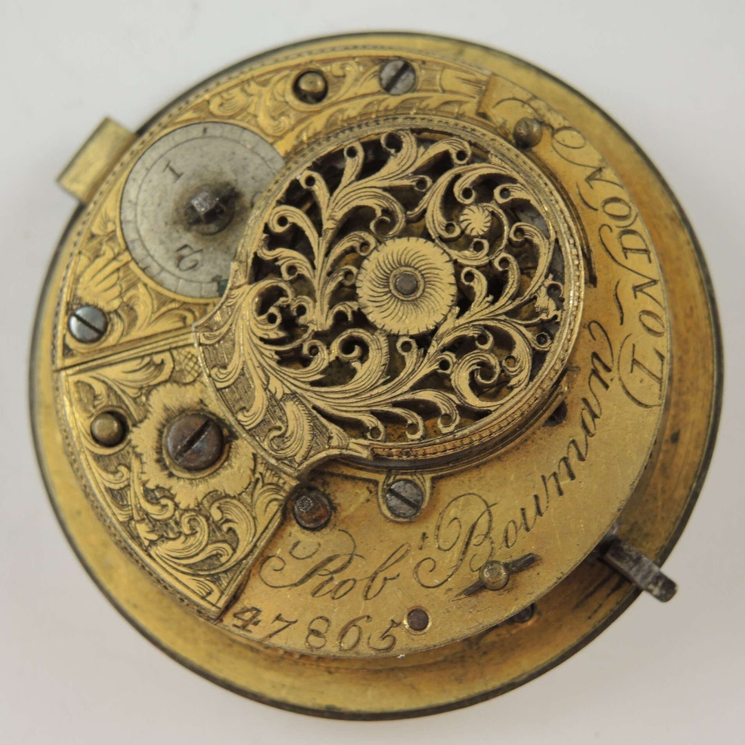 English Verge Fusee Pocket Watch Movement by Bowman C1810 - Etsy