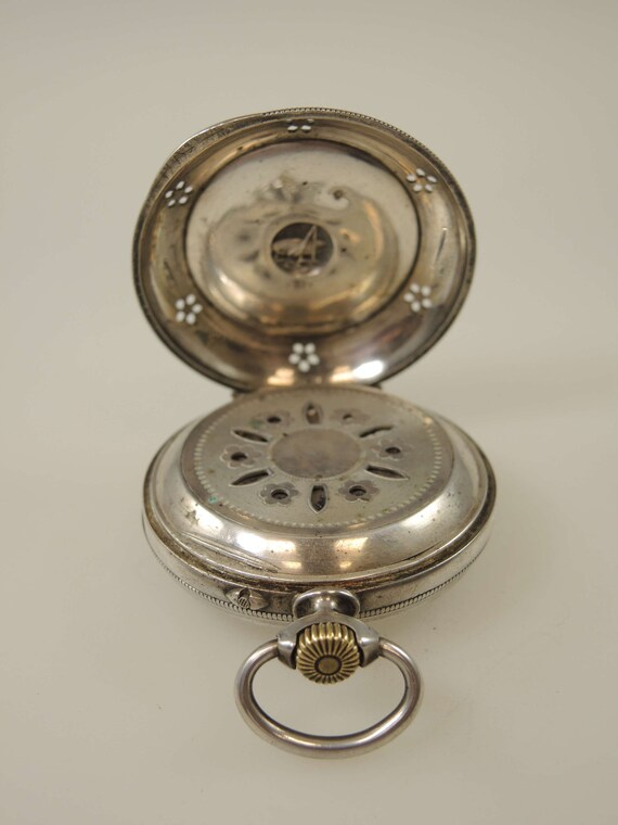 Rare CRICKET alarm pocket watch c1890 - Gem