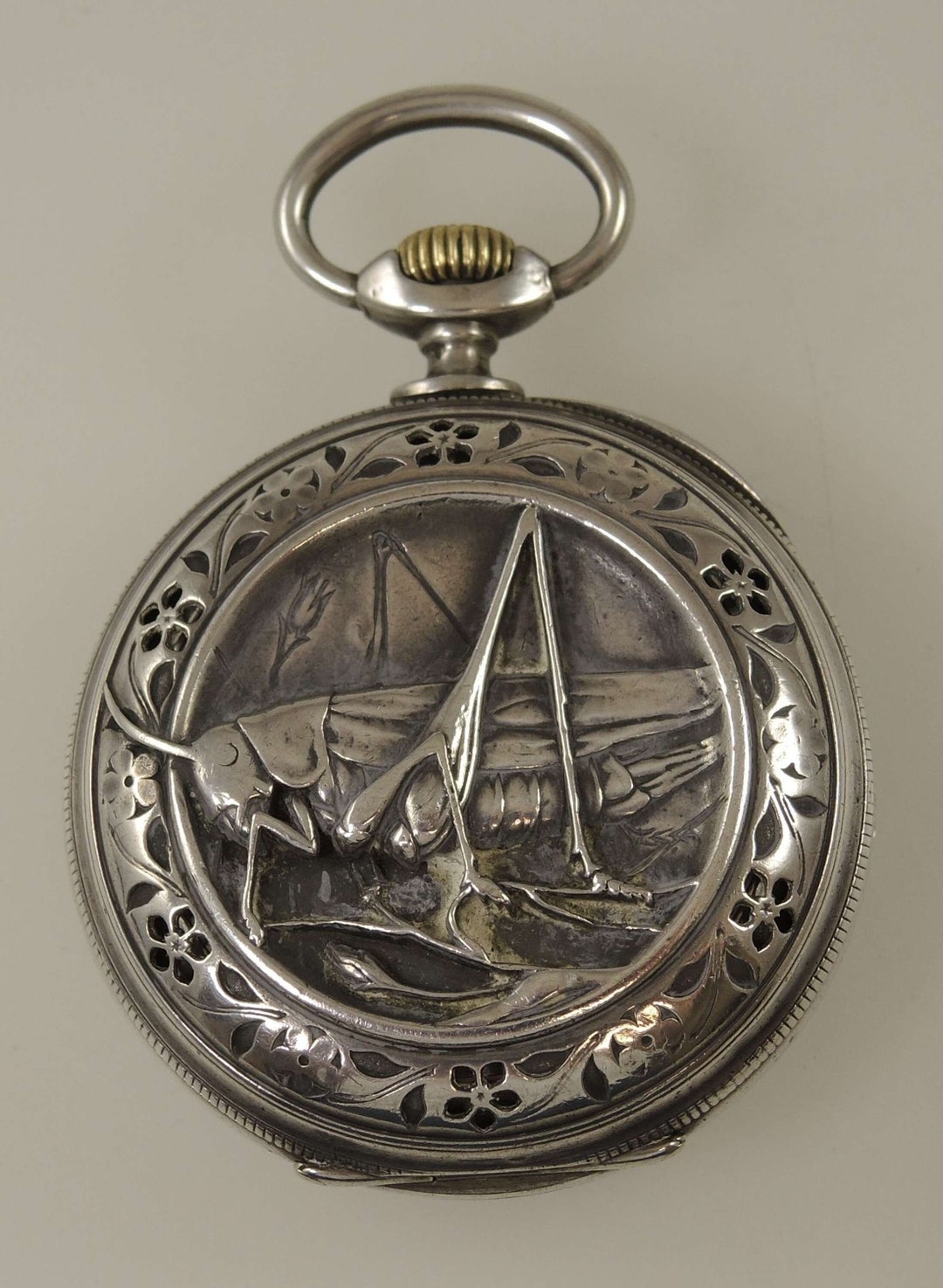 Rare CRICKET Alarm Pocket Watch C1890 - Etsy