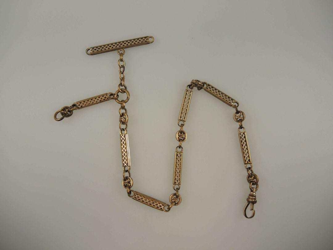 Superb Gold Plated Victorian Pocket Watch Chain C1890 - Etsy
