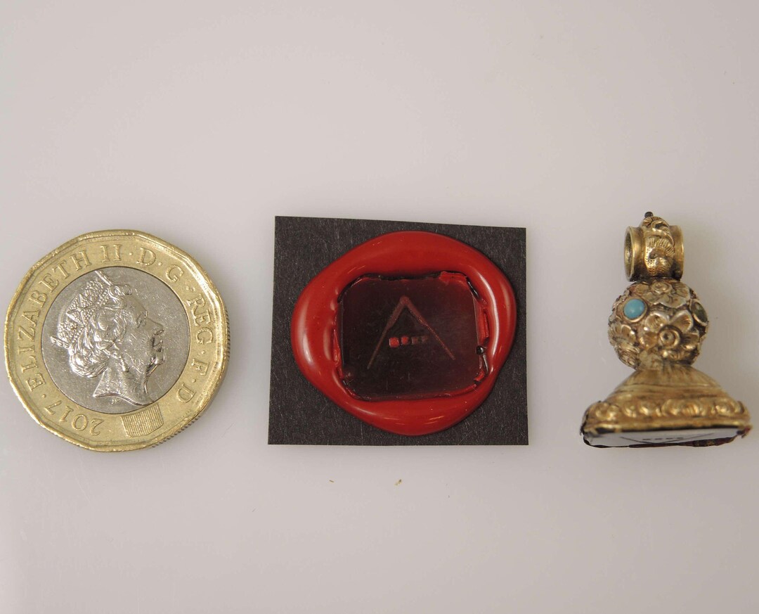 Victorian Gilt Seal With a Masonic Intaglio C1850 - Etsy