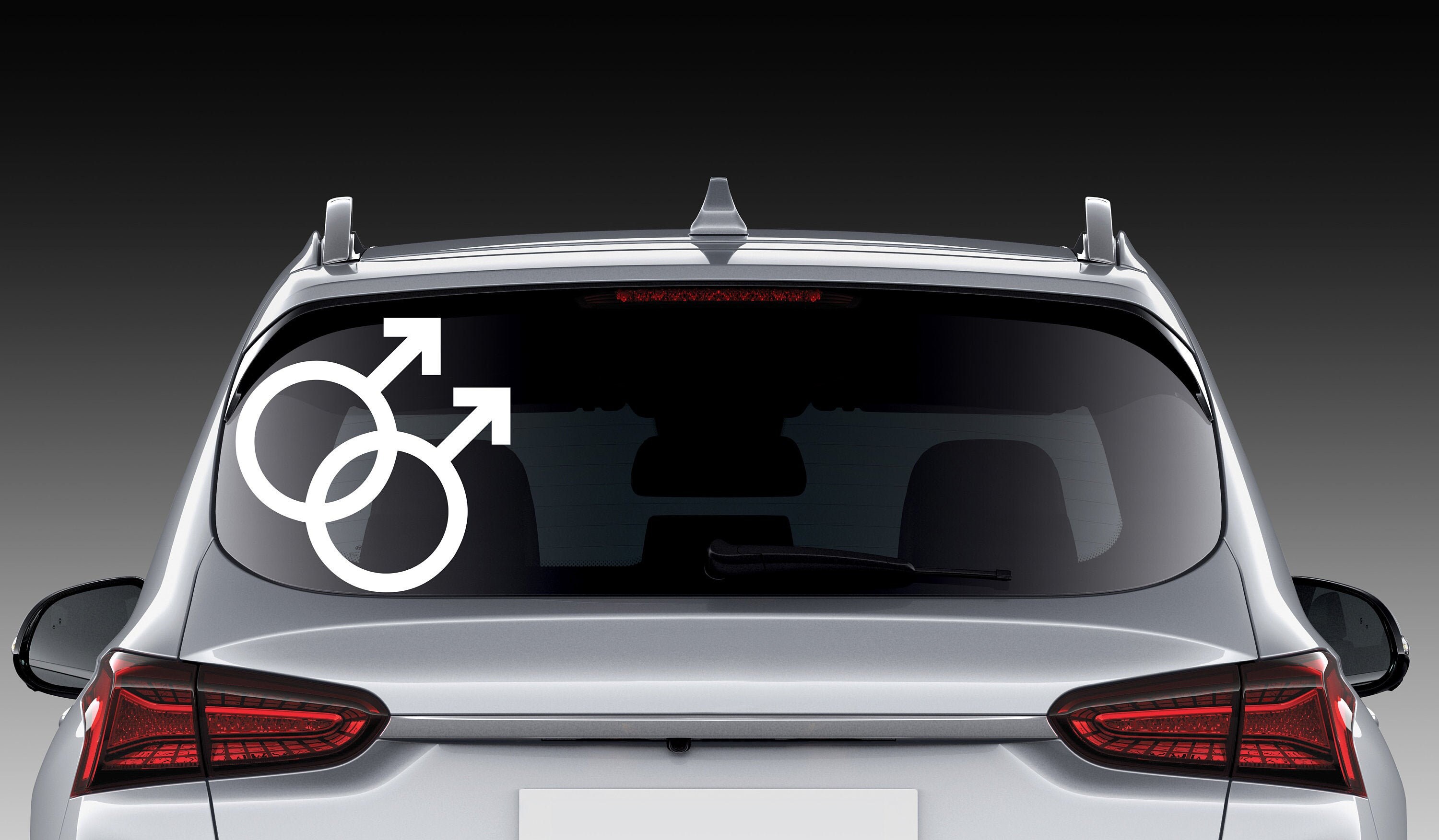 Gay Male vinyl decal / sticker for laptop car truck window | Etsy