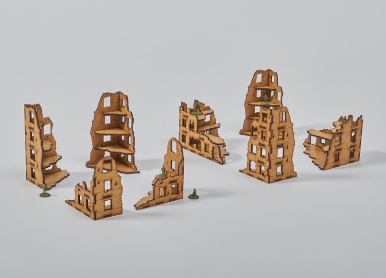 MDF SMALL RUINS Set 15mm - Flames of War - Terrains4games Laser Cut - Etsy