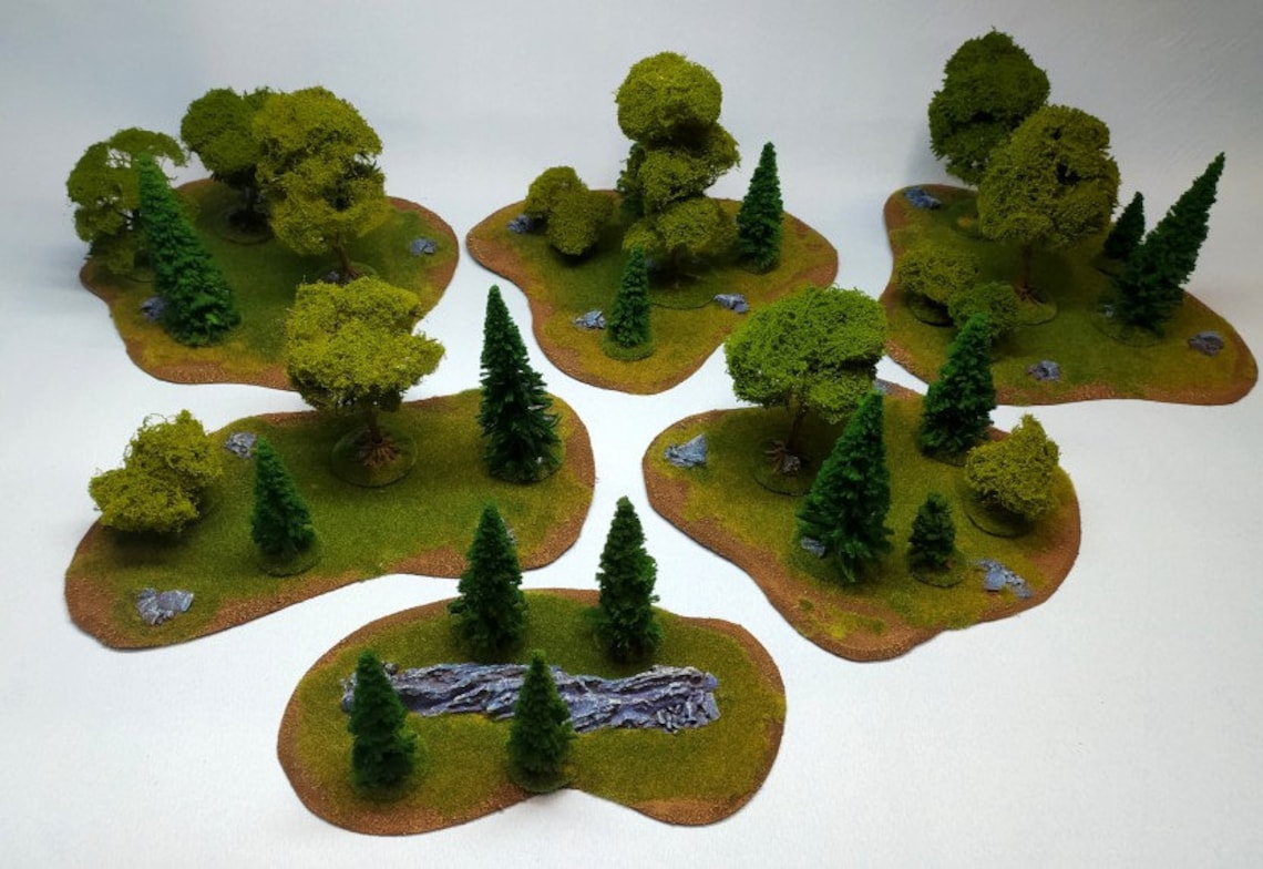MIXED FOREST SET 25 Trees Warhammer Bolt Action Fow 15-28 | Etsy