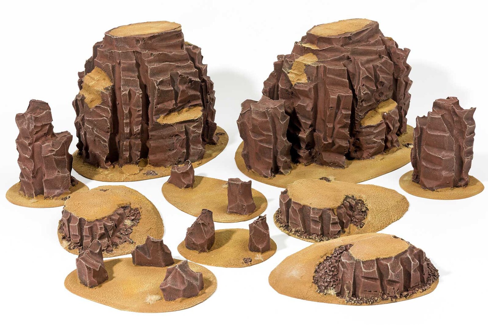 DESERT TERRAINS SET Wargame Scenery Warhammer 40K Sci-fi Postapo 28mm ...