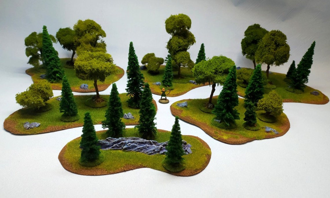 MIXED FOREST SET 25 Trees Warhammer Bolt Action Fow 15-28 | Etsy