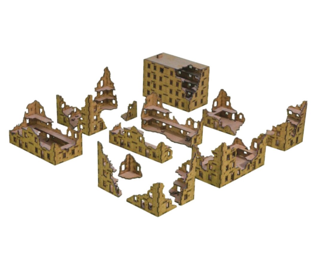 MDF CITY of Ruins - 15mm - Fow - Terrains4games Laser Cut - Etsy