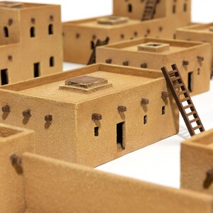 DESERT CITY Set - 10 Buildings 15mm Scale - Assembled & Painted - Etsy