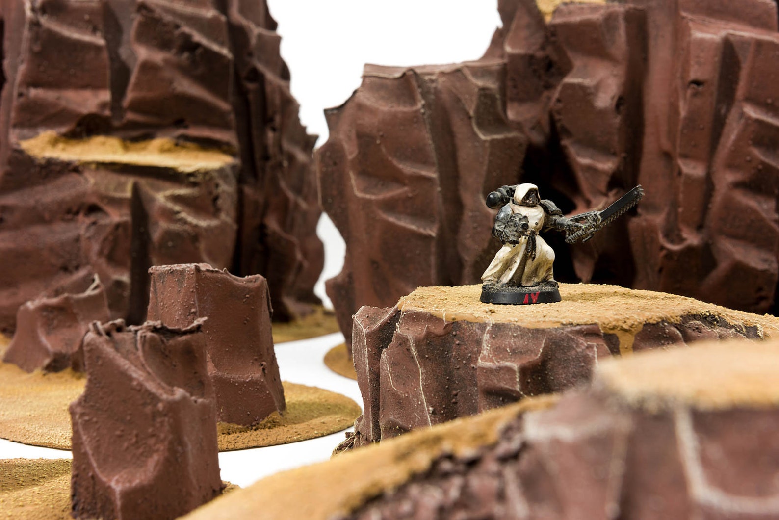 DESERT TERRAINS SET Wargame Scenery Warhammer 40K Sci-fi Postapo 28mm ...