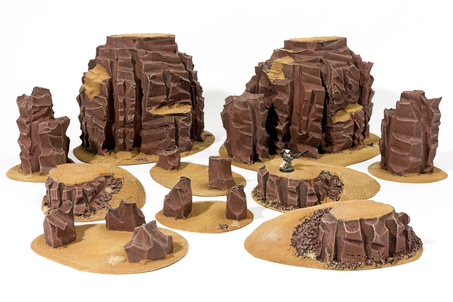 DESERT TERRAINS SET Wargame Scenery Warhammer 40K Sci-fi Postapo 28mm ...