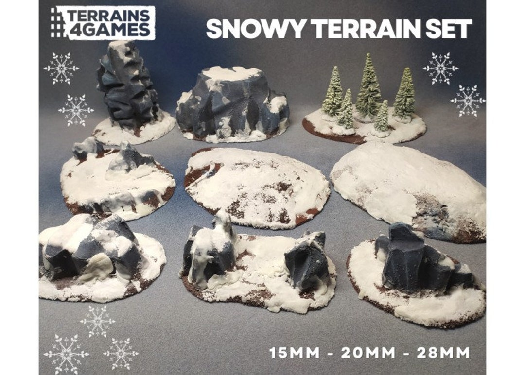 SNOWY Standard Battlefield Set - 9 Items - BA WFB Fow 15-28 Mm ...