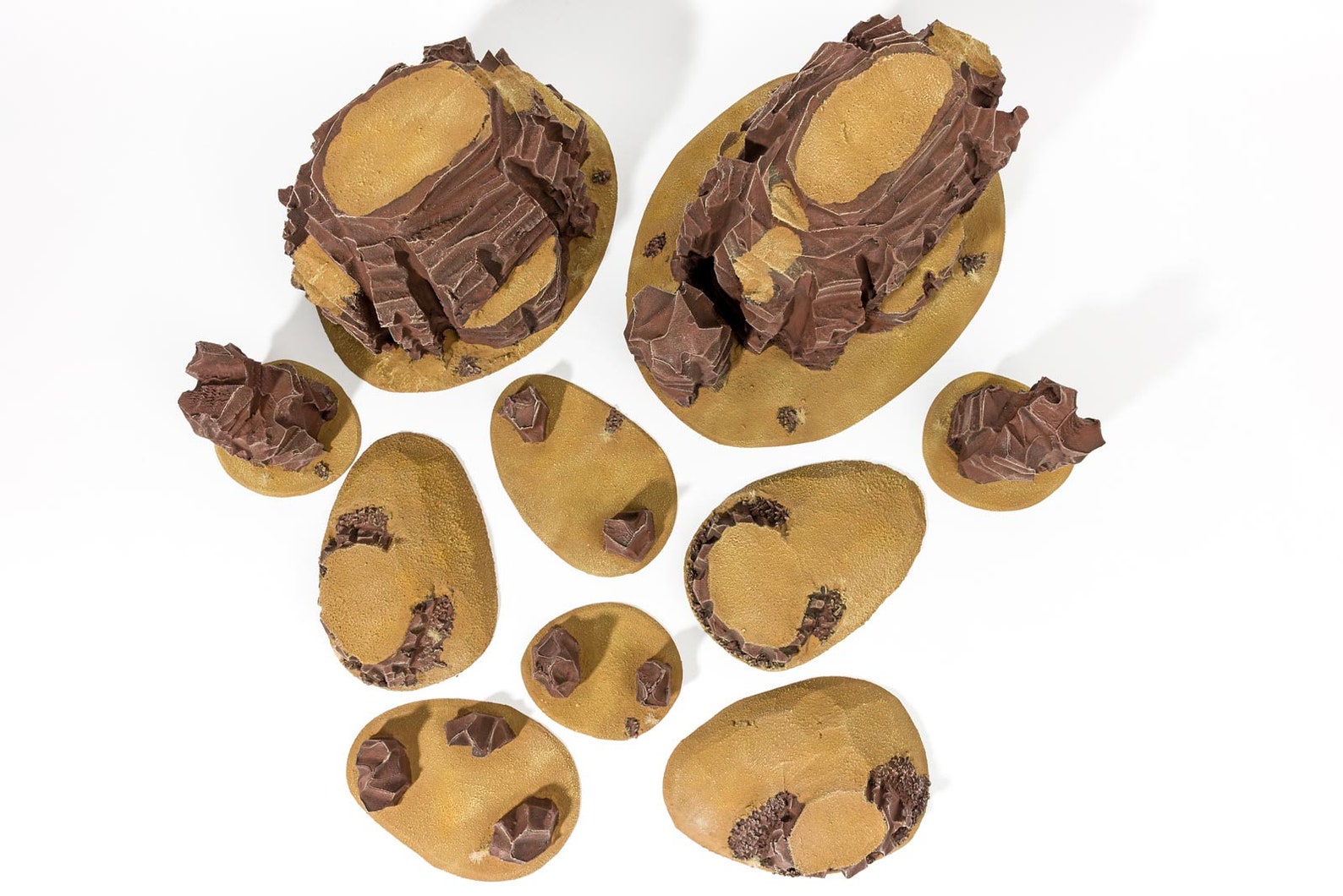 DESERT TERRAINS SET Wargame Scenery Warhammer 40K Sci-fi Postapo 28mm ...