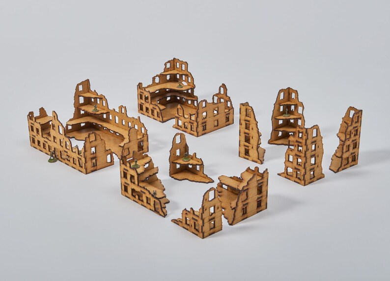 MDF LARGE RUINS Set 15mm - Fow - Terrains4games Laser Cut - Etsy