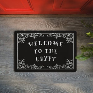 Gothic Home Decor Door Mat, Indoor Doormat, Funny Doormat, Witchy Home ...