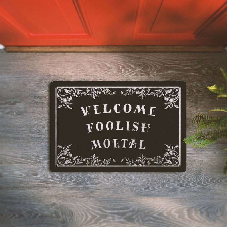 Gothic Door Mat Funny Doormat Goth Welcome Mat Witchy Home - Etsy
