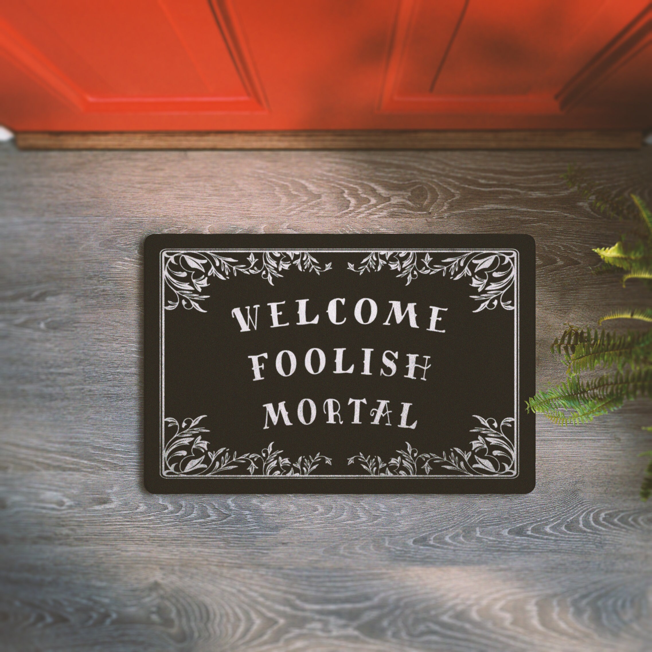 Gothic Door Mat Funny Doormat Goth Welcome Mat Witchy Home - Etsy