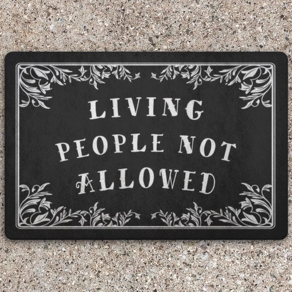 Gothic Door Mat Halloween Doormat Funny Doormat Witchy Home | Etsy
