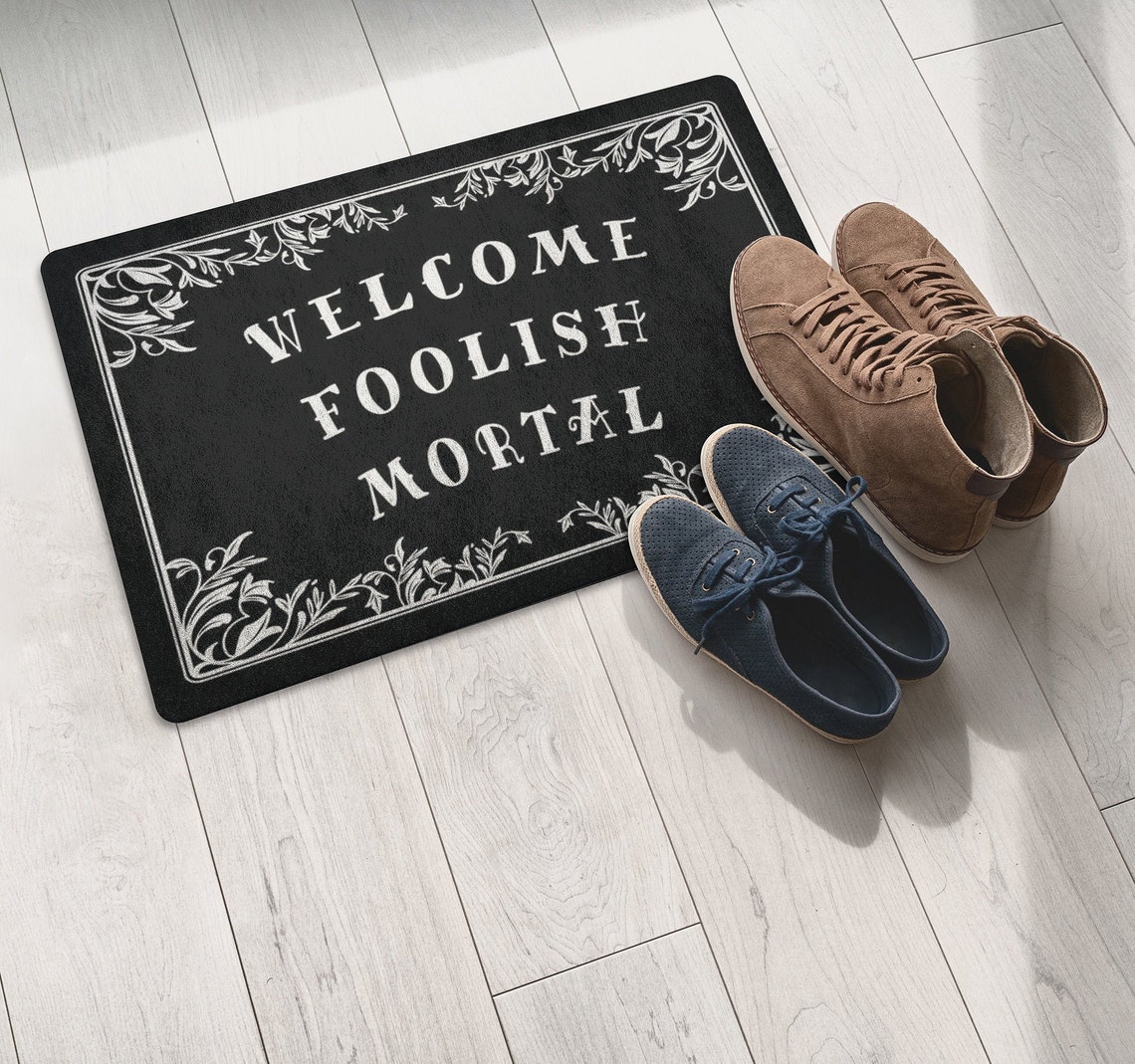 Gothic Door Mat Funny Doormat Goth Welcome Mat Witchy Home - Etsy