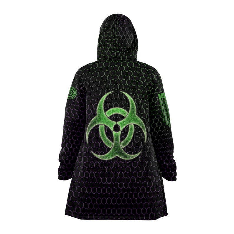 Cybergoth Clothing Festival Hooded Cloak Techwear Cyberpunk - Etsy
