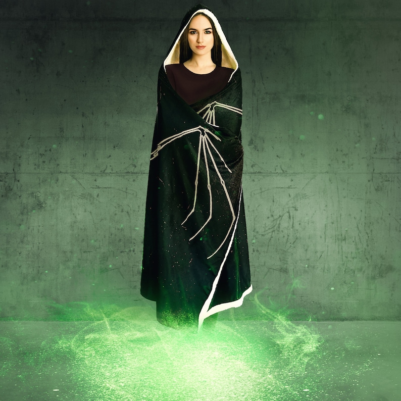 Gothic Clothing Bat Hooded Blanket Vampire Blanket Gothic - Etsy