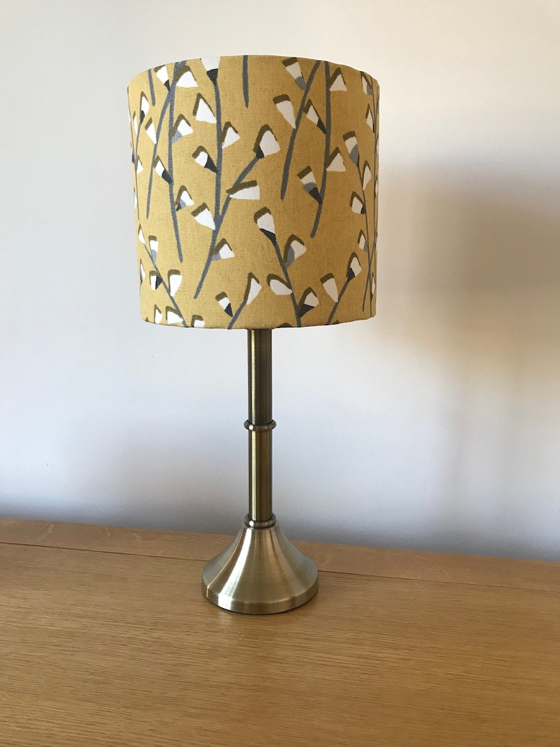 Yellow Ochre Lampshade for Table Lamp or Ceiling Light - Etsy UK