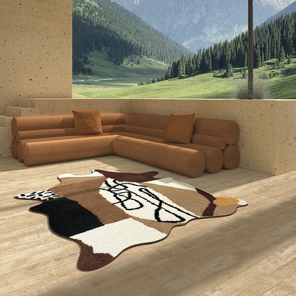 Asymmetrical Area Rug - Etsy