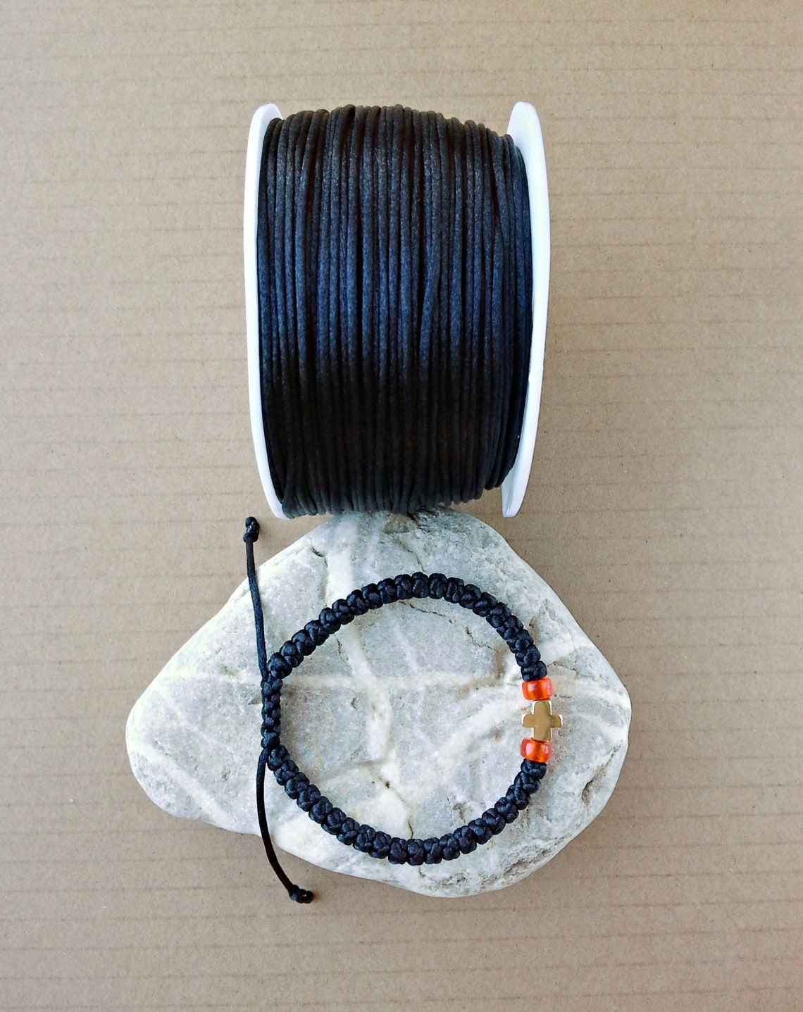 1 Mm Satin Cord, Black Rat Tail Cord, Macrame Cord, Soft Jewelry Cord ...