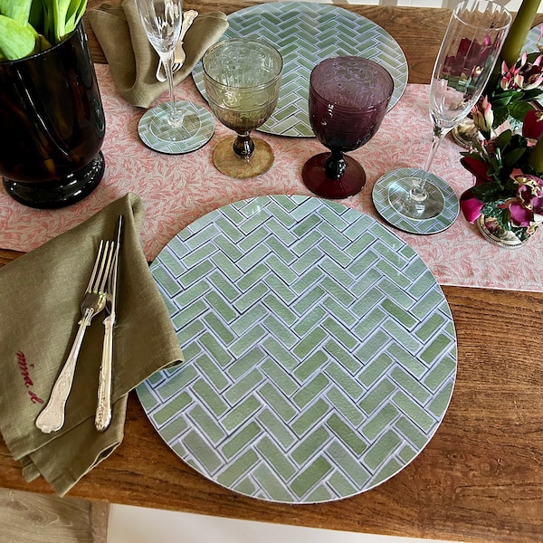 Round Cork Placemats - Etsy