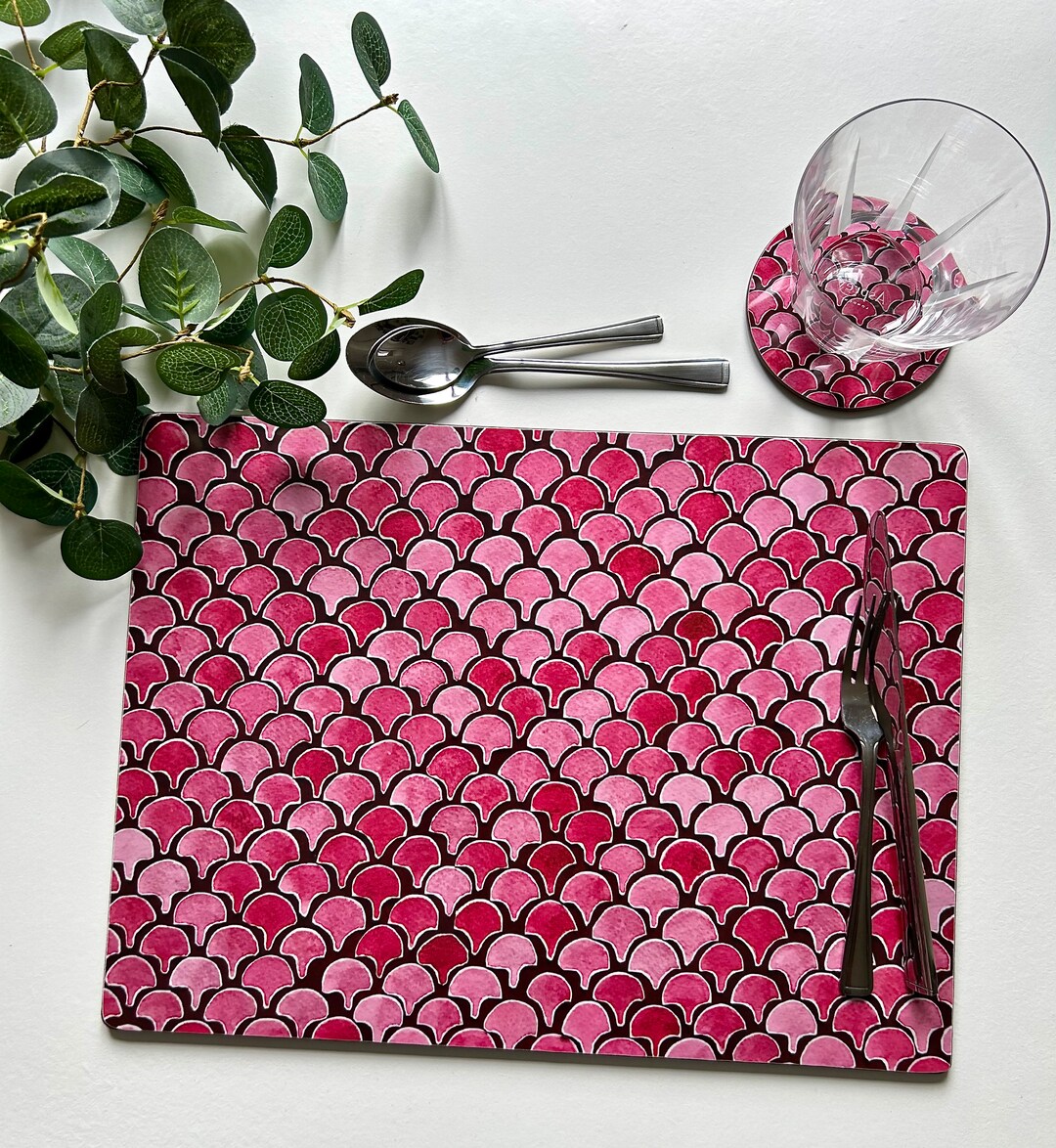 Placemats, Set of 4, Large Euro Size Table Mats, Gift Set Dining Mats ...