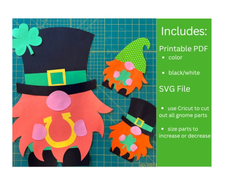Build A Leprechaun Paper Craft - Etsy